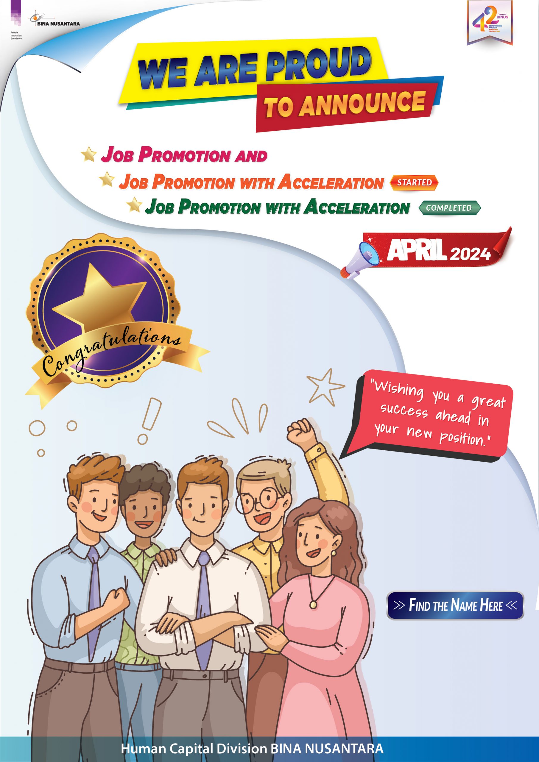 Announcement of Job Promotion, Job Promotion with Acceleration (Started ...