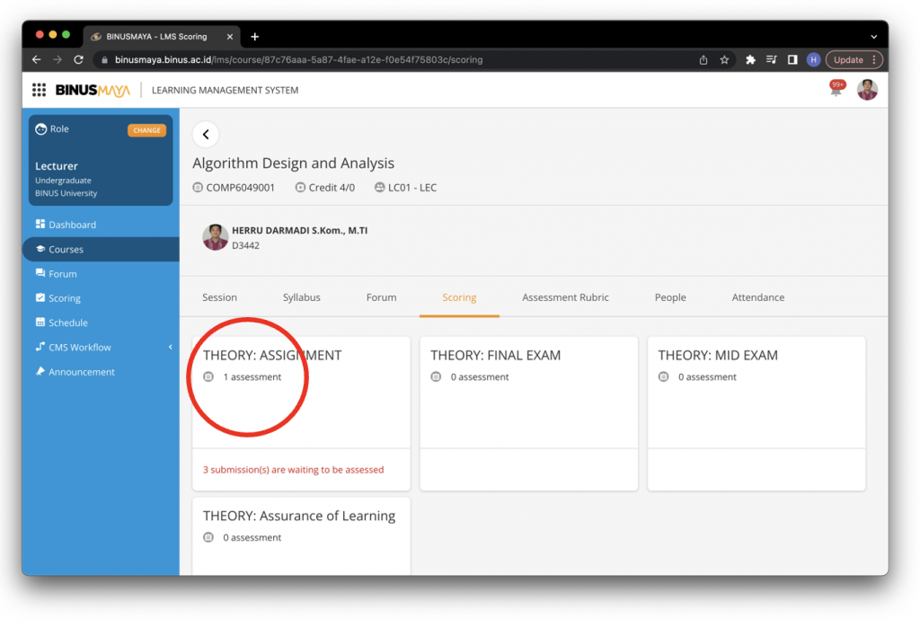 Penilaian Authentic Assessment Siswa oleh Dosen pada Web LMS dengan ...